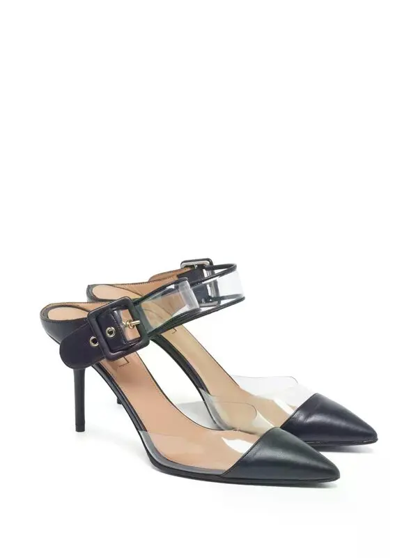 AQUAZZURA Optic Buckle-detail Mules