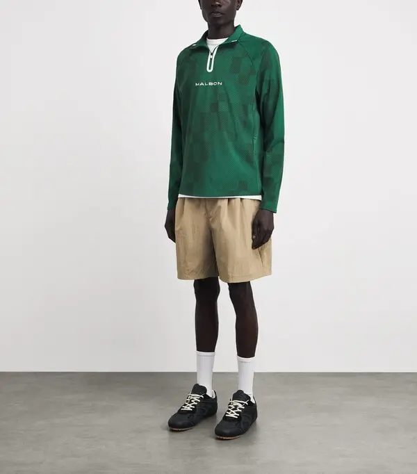 MALBON Performance Mesh Quarter-zip Mid-layer