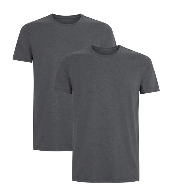 Falke Stretch-cotton Daily Comfort T-shirts - Grey