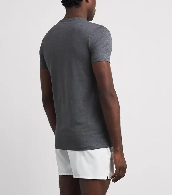 Falke Stretch-cotton Daily Comfort T-shirts - Grey