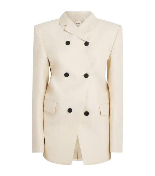Khaite Wool-silk Rolo Blazer