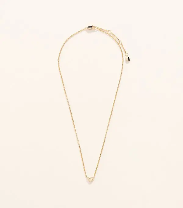 ASTRID & MIYU Plated Sterling Silver Heart Charm Necklace