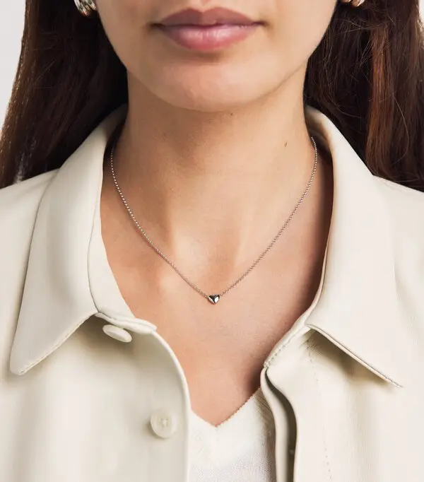 ASTRID & MIYU Recycled Sterling Heart Necklace