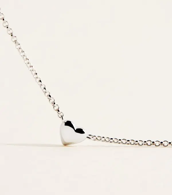 ASTRID & MIYU Recycled Sterling Heart Necklace