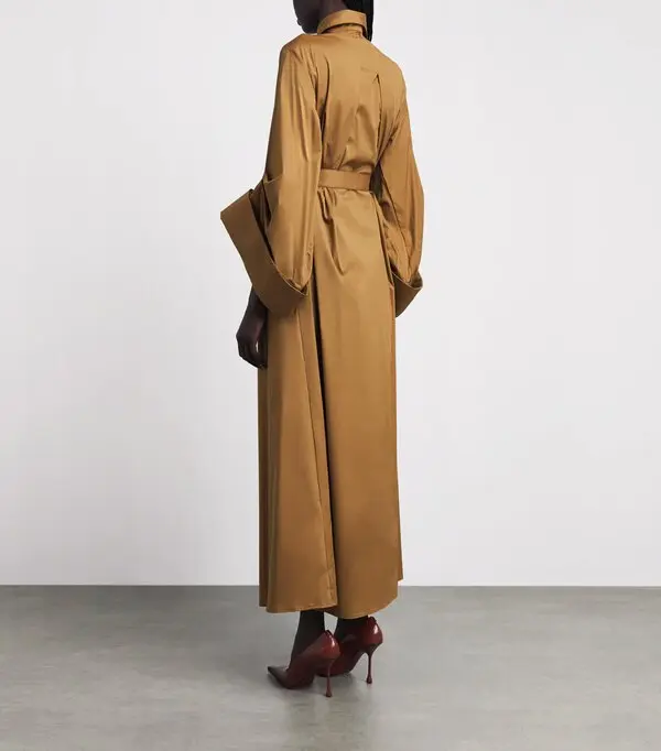 Palmer//harding Cotton-blend Intention Maxi Shirt Dress