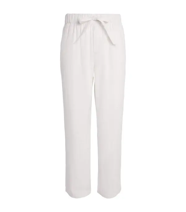 Frescobol Carioca Cotton-linen Chinos - White