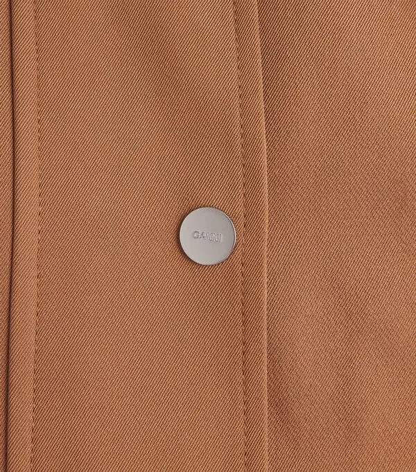 GANNI Corduroy-collar Field Jacket
