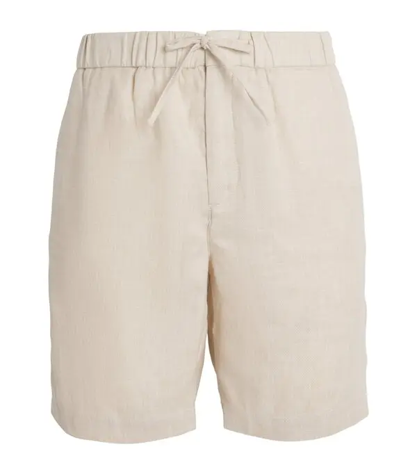 Frescobol Carioca Felipe Linen-cotton Shorts - Beige