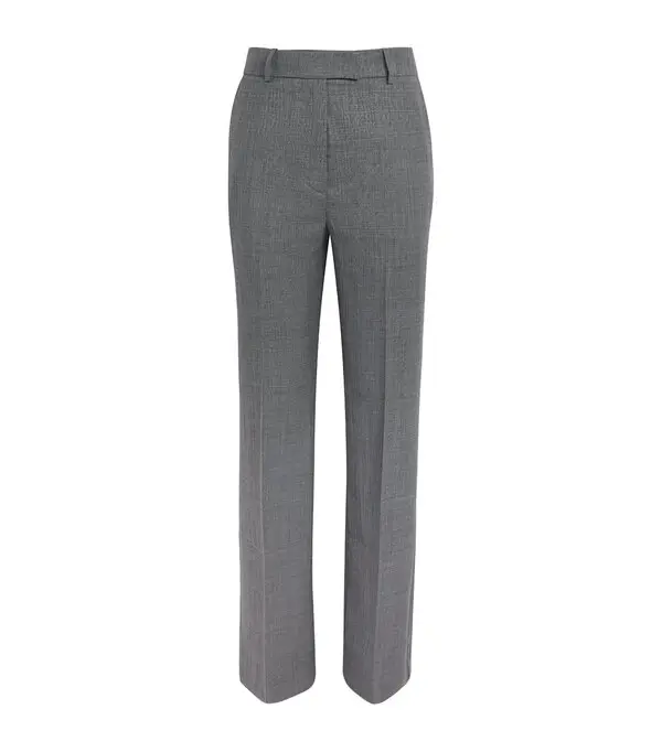 GANNI Wool-blend Straight Trousers