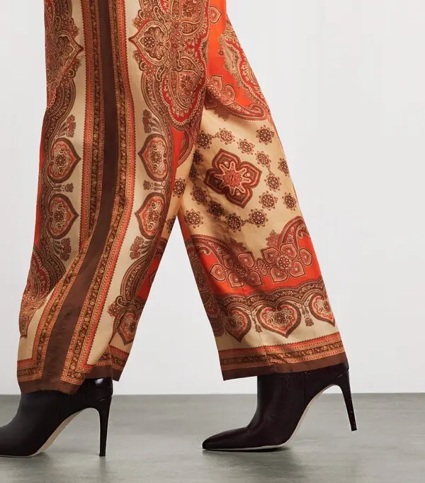 Zimmermann Silk Mahon Wide-leg Trousers