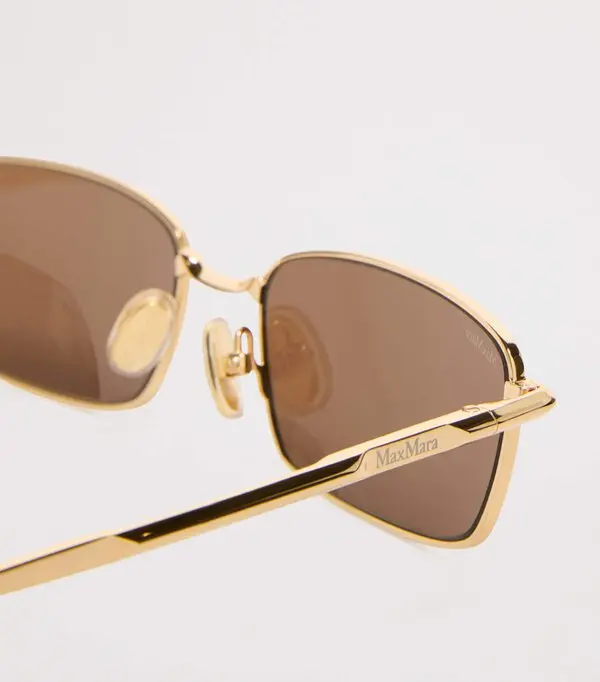 Max Mara Metal Rectangular Sunglasses