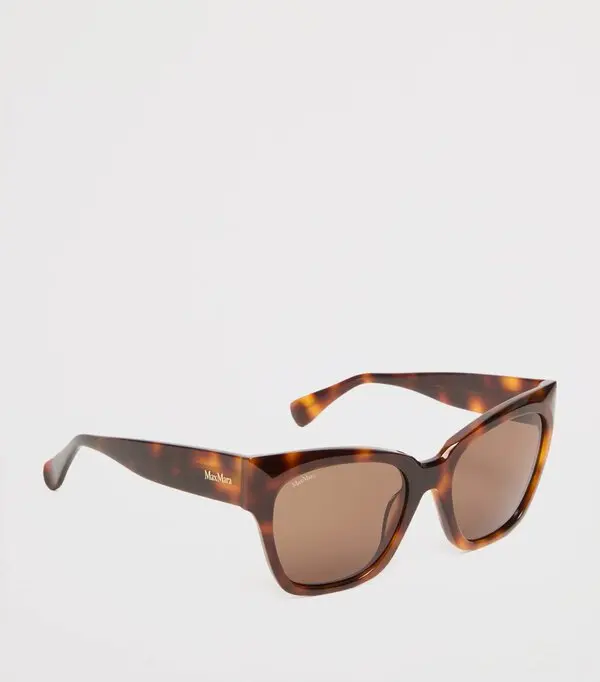Max Mara Acetate Tortoiseshell Butterfly Sunglasses