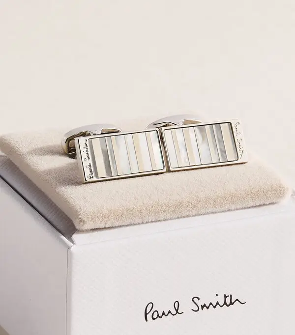 Paul Smith Mother-of-pearl Stripe Cufflinks