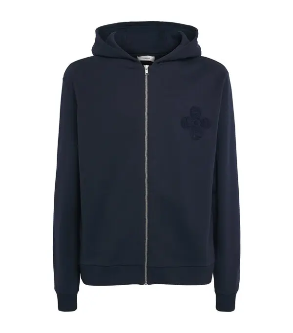 Commas Cotton Floral Bouclé Hoodie