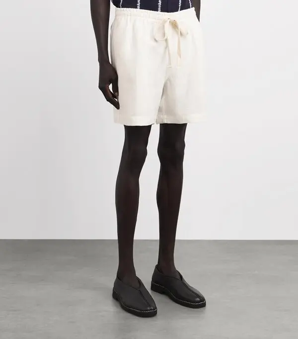 Commas Linen Drawstring Shorts