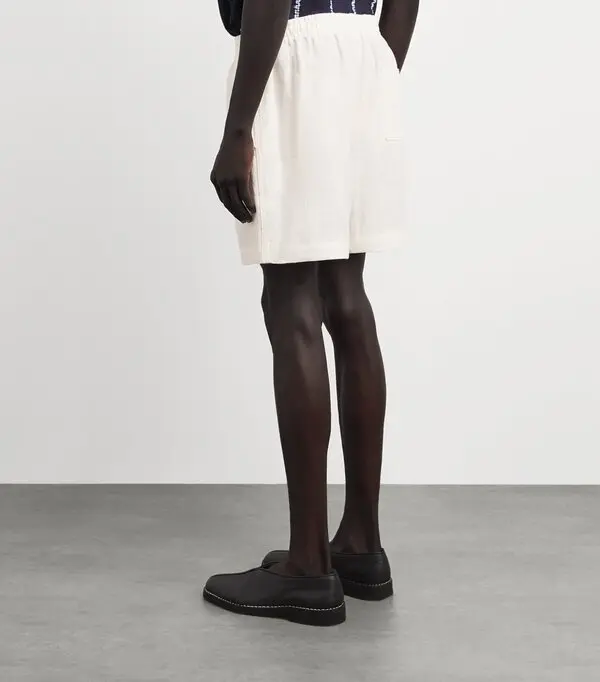 Commas Linen Drawstring Shorts