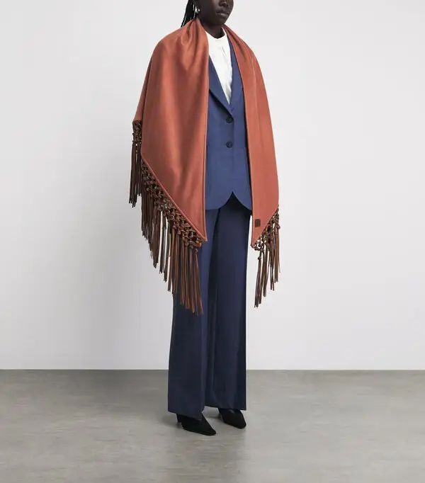 Colombo Cashmere Fringe-detail Shawl