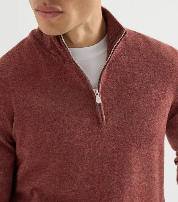 Brunello Cucinelli Cashmere Half-zip Sweater