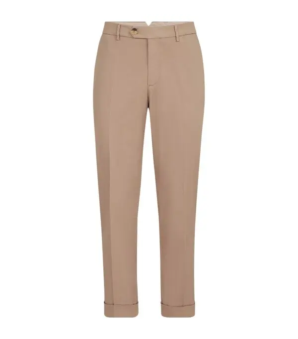 Brunello Cucinelli Pima Cotton Comfort Gabardine Trousers - Beige