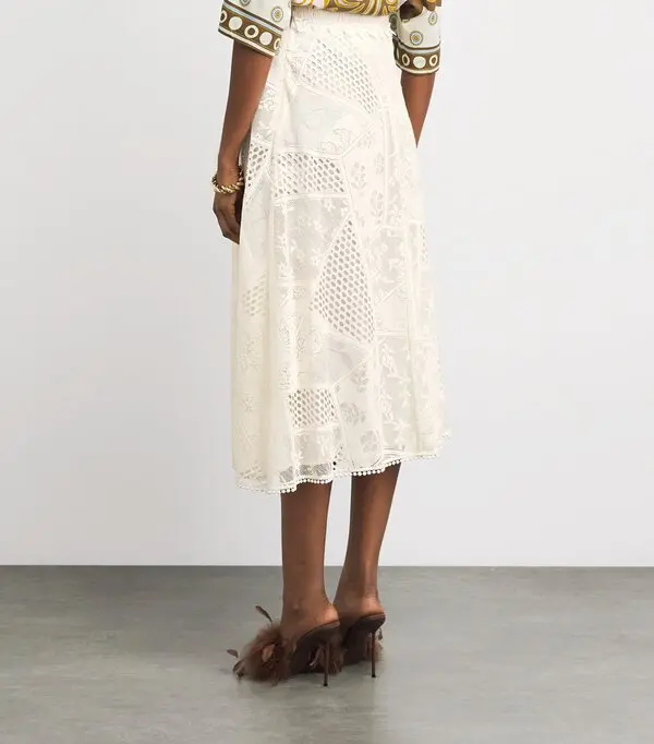 La DoubleJ Lace Midi Skirt