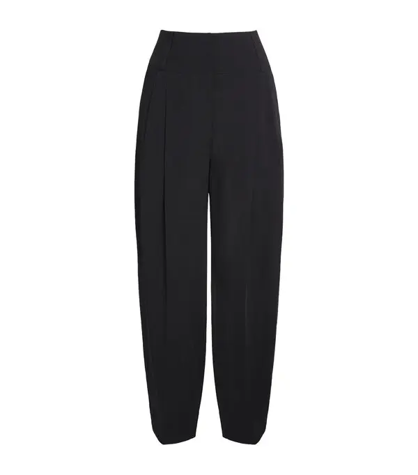 TOTEME Pleated Balloon Trousers - Black