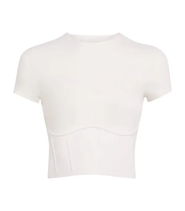 NIKESKIMS Cropped Corset T-shirt
