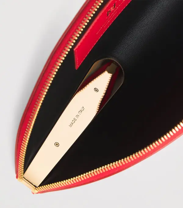Carolina Herrera Leather Consuelo Clutch Bag