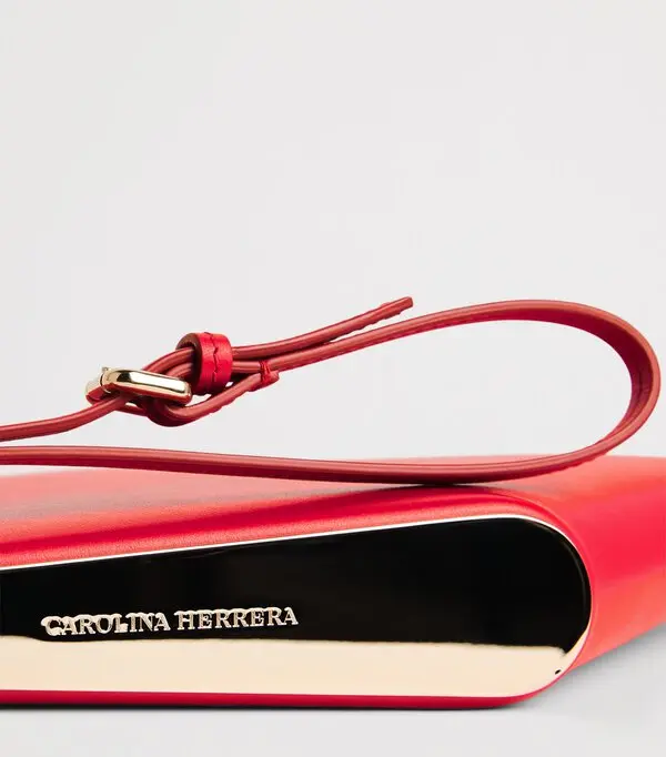 Carolina Herrera Leather Consuelo Clutch Bag