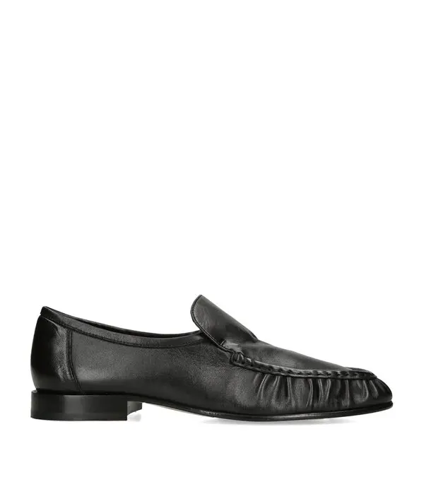 THE ROW Soft Moccasin Two Leather Loafers