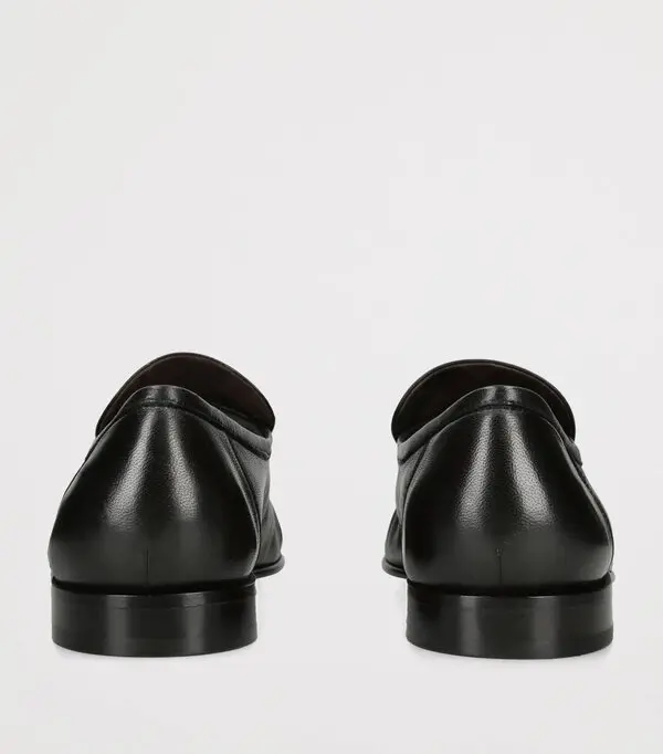 THE ROW Soft Moccasin Two Leather Loafers