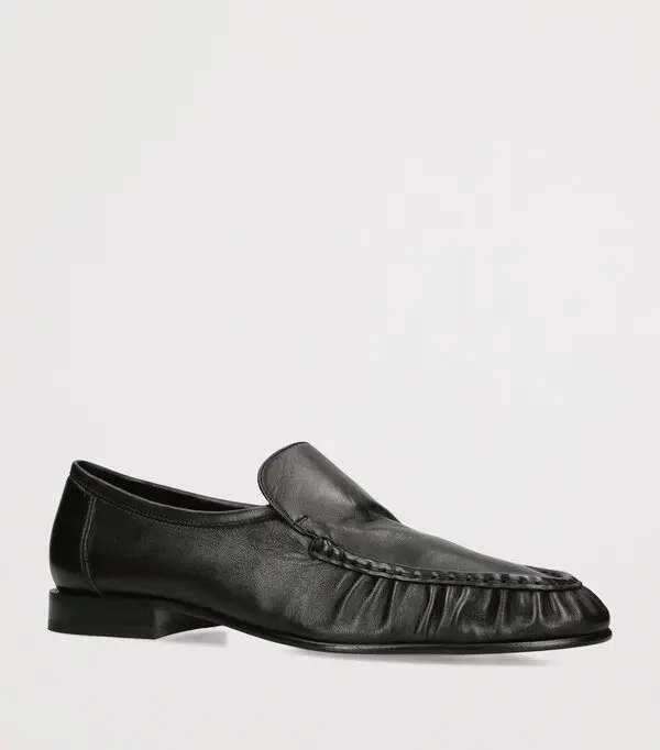 THE ROW Soft Moccasin Two Leather Loafers