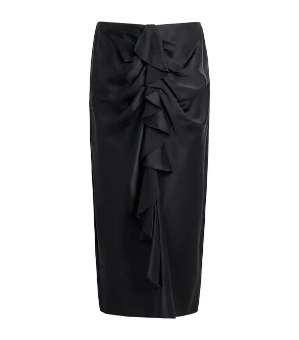 Cinq À Sept Silk Cynthia Midi Skirt