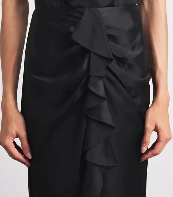 Cinq À Sept Silk Cynthia Midi Skirt