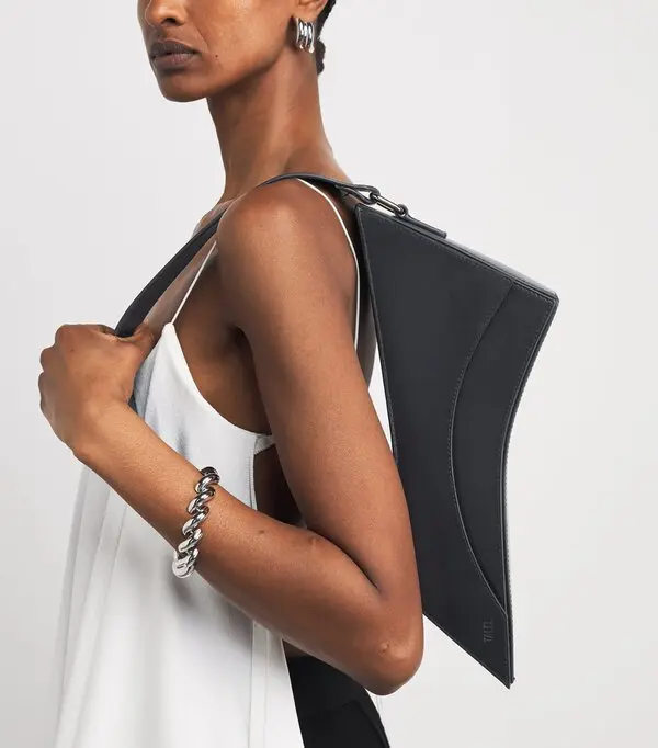 TALEL PARIS Leather Wave Shoulder Bag