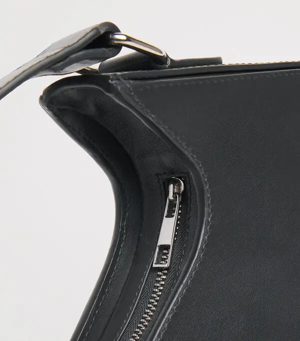 TALEL PARIS Leather Wave Shoulder Bag