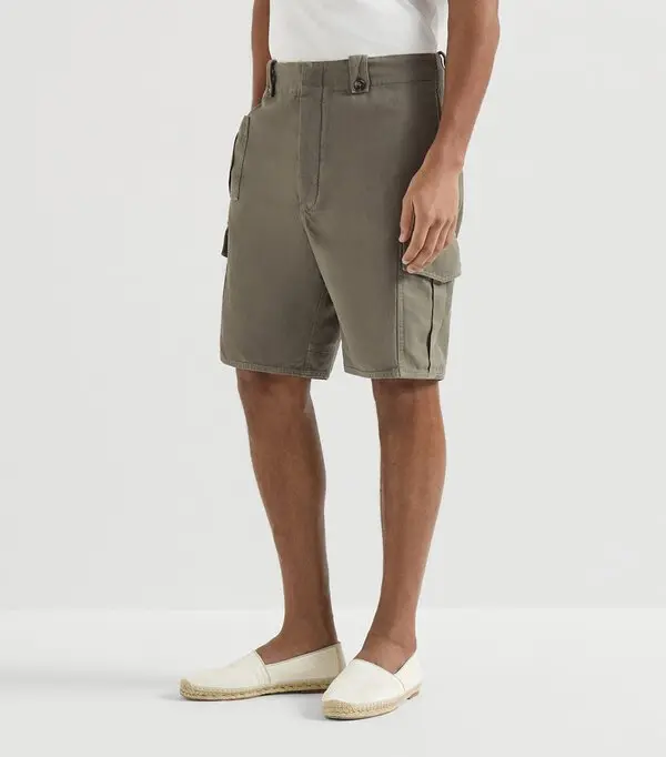 Brunello Cucinelli Cotton-linen Bermuda Shorts