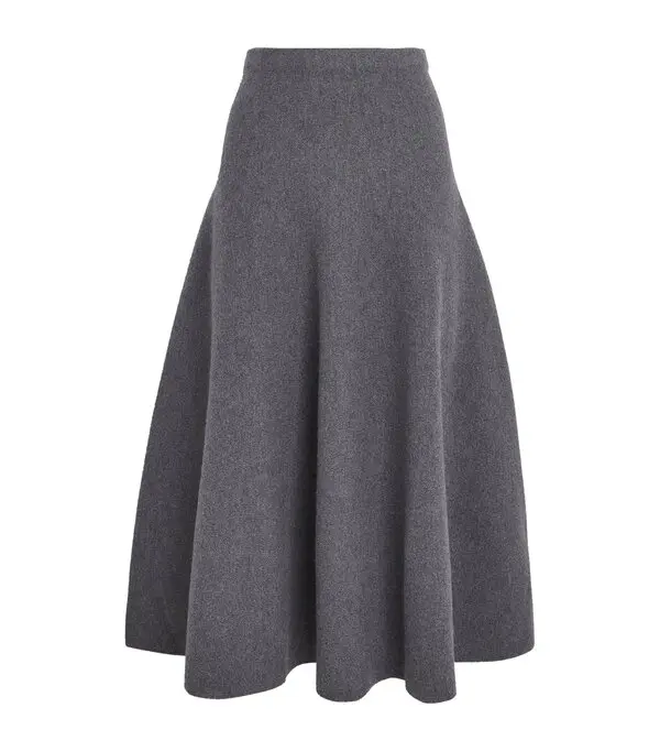 Brandon Maxwell Virgin Wool Miller Midi Skirt