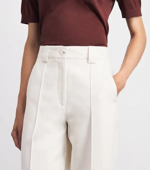 ME+EM Cropped Straight Trousers
