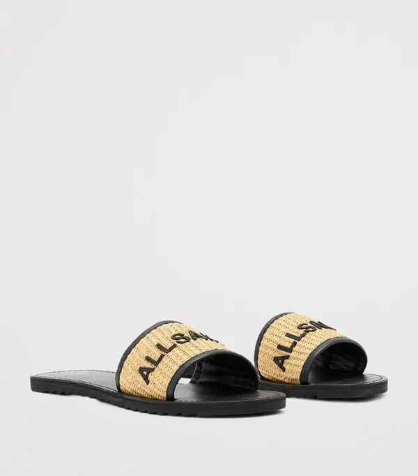ALLSAINTS Raffia Hoxton Sliders