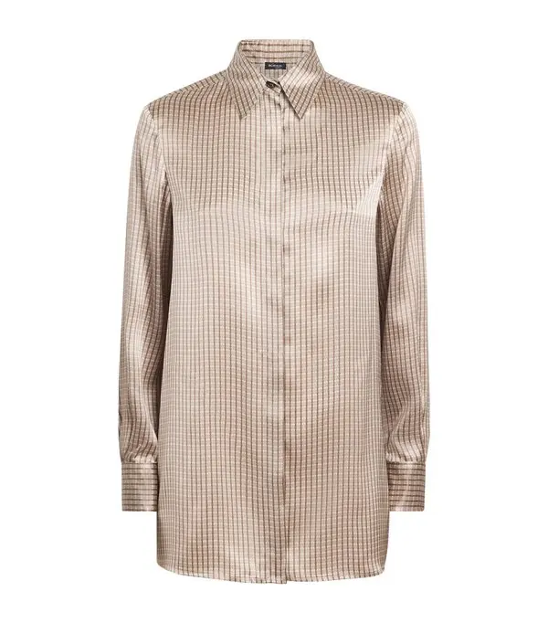 Kiton Silk Printed Shirt