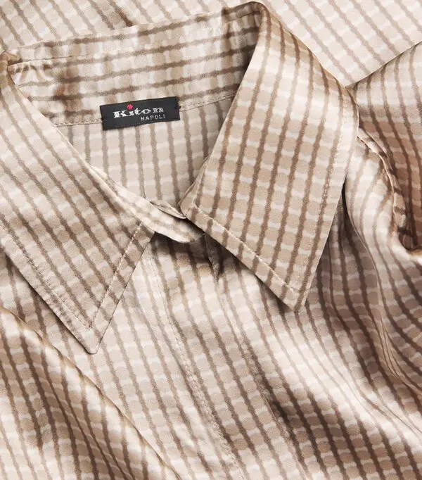 Kiton Silk Printed Shirt