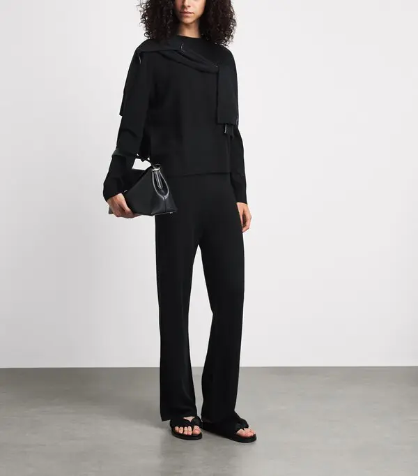 Soft Goat Cashmere Sweater And Trousers Set