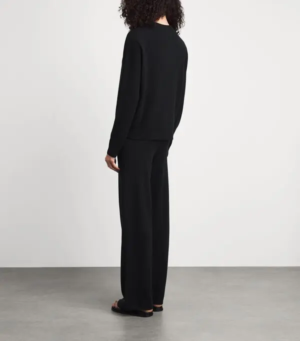Soft Goat Cashmere Sweater And Trousers Set