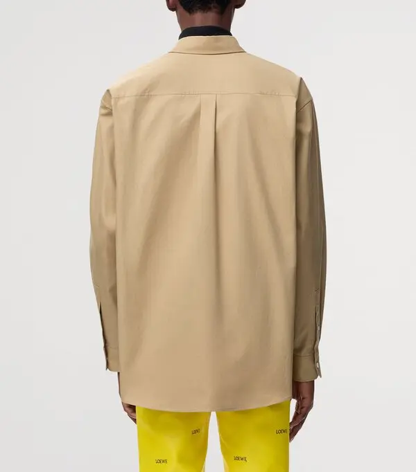Loewe Cotton Anagram Embroidered Shirt