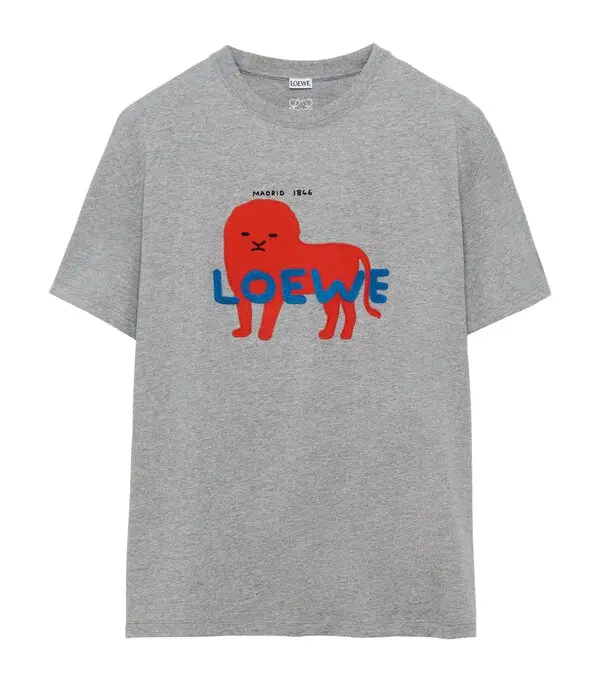 Loewe Cotton Relaxed Lion T-shirt