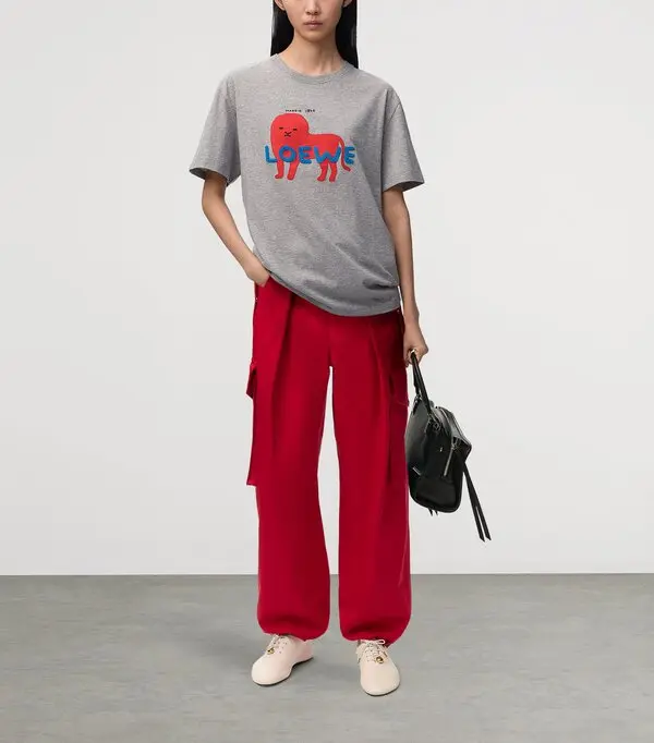 Loewe Cotton Relaxed Lion T-shirt