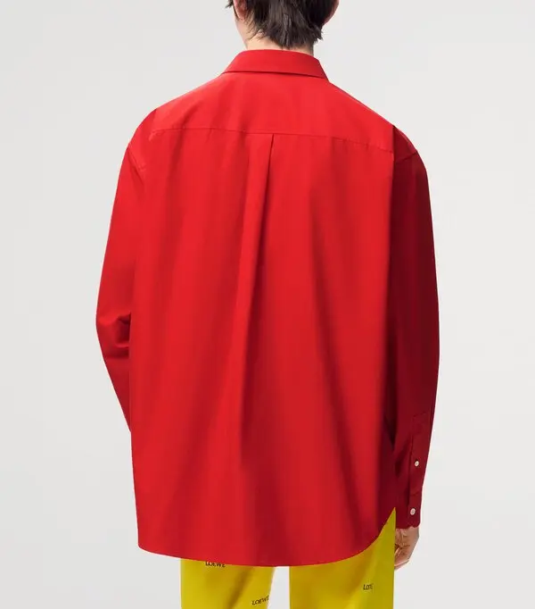 Loewe Cotton Anagram Embroidered Shirt