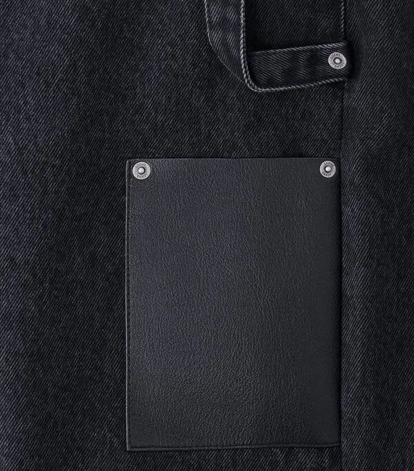Loewe Leather-trim Straight Jeans