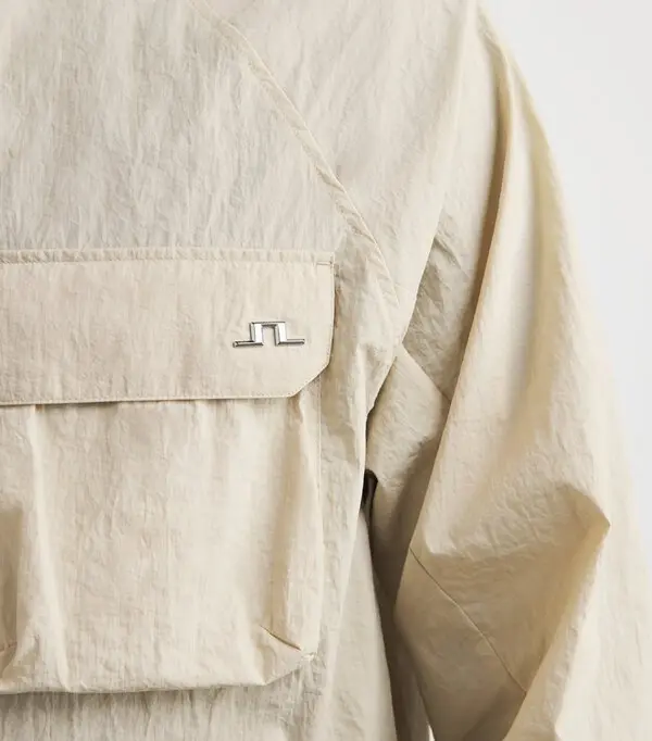 J. Lindeberg Gian Crinkle Zip Overshirt