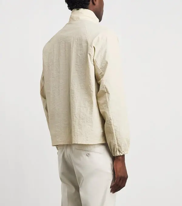 J. Lindeberg Gian Crinkle Zip Overshirt
